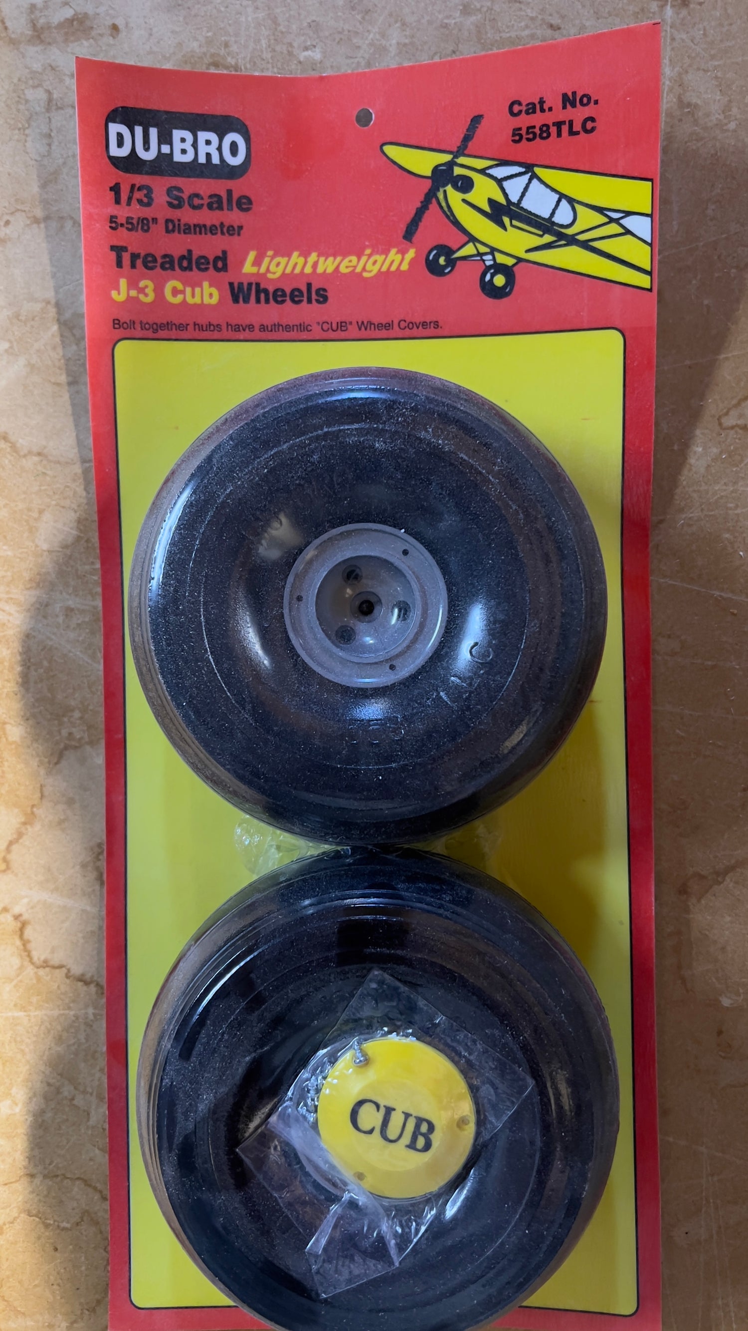 1/3 Scale Cub Wheels with Hub Caps – Balsa USA