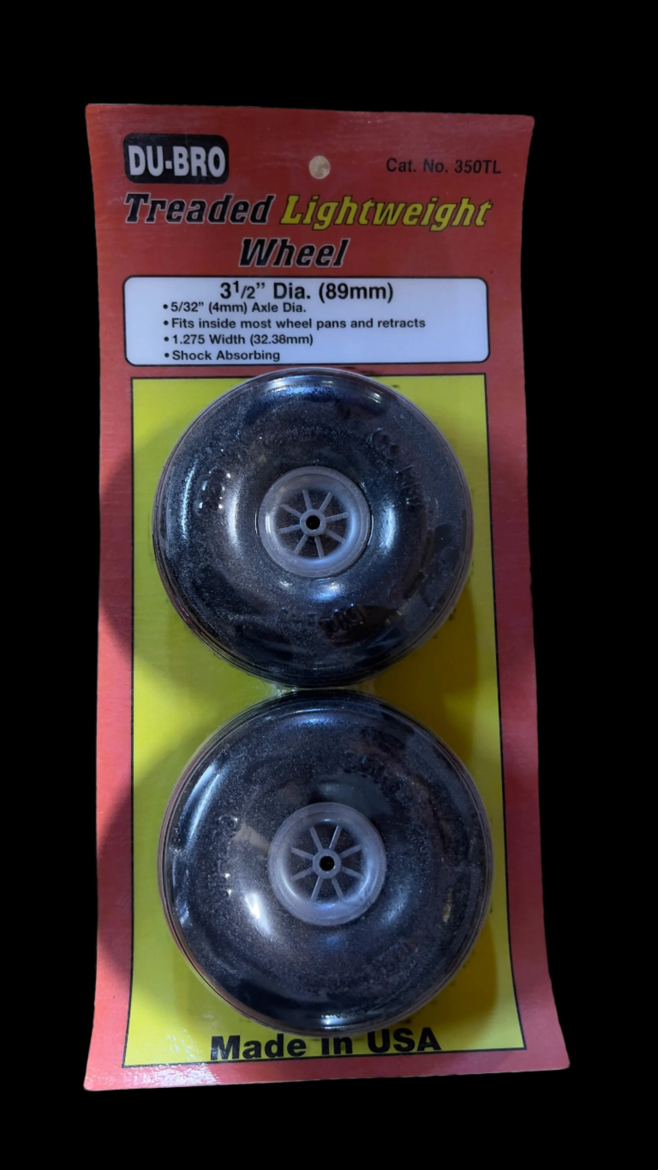 3-1/2" Du-Bro Wheels (treaded) – Balsa USA