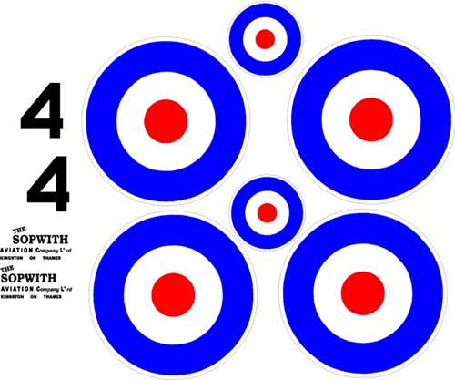 1/3 Scale Sopwith Pup Vinyl Roundel Decal Set – Balsa USA
