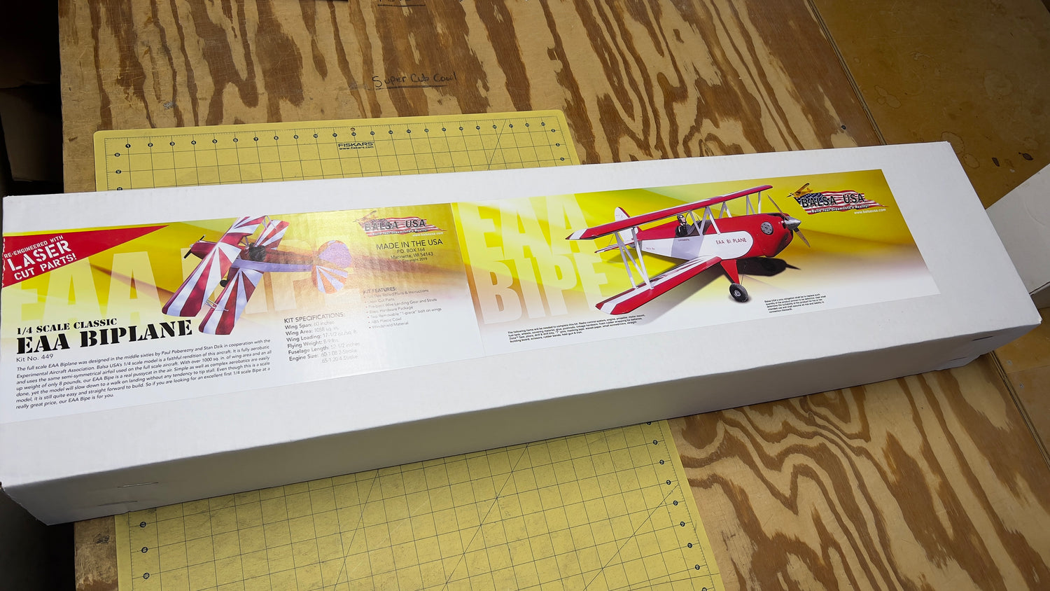 1/4 Scale EAA Bipe – Balsa USA